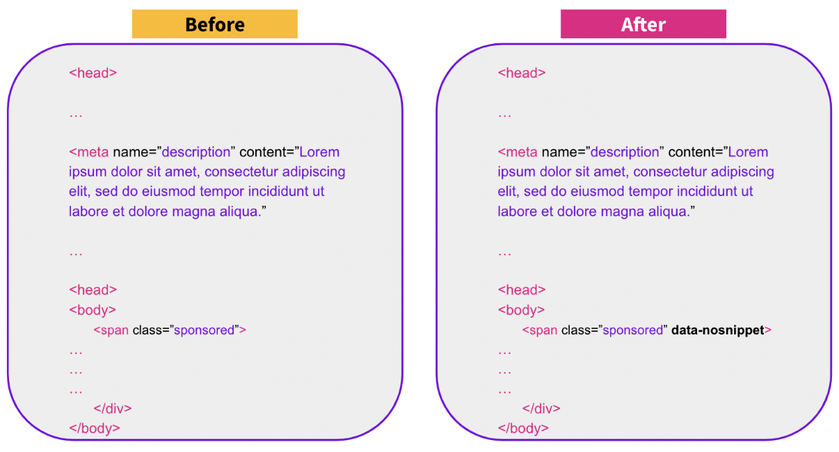 Testing the data-nosnippet Attribute